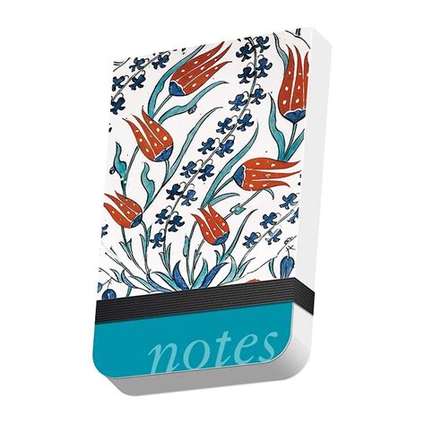 Pocket Notebook Iznik Dish Ornated With Tulips And Hyacinths · Professionnels