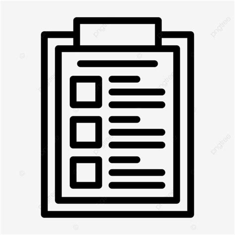 survey line icon vector survey icon client feedback png and vector