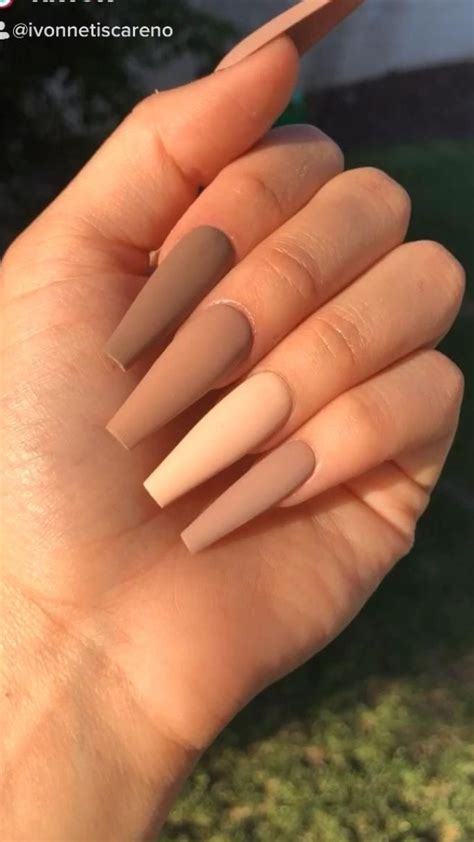Diffrent Shades Of Nudes In This Press On Set Shop Our Website Nails Acrylicnails Nailart