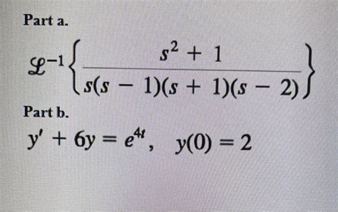 solved part a l−1{s s−1 s 1 s−2 s2 1} part b