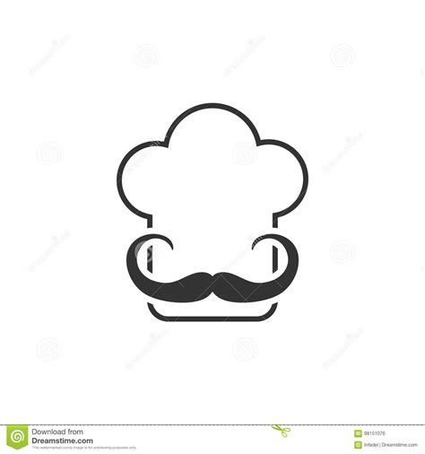 Linha Fina Simples ícone Do Cozinheiro Chefe Ilustração do Vetor Ilustração de gourmet