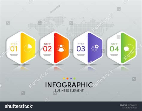 Modern Infographic Business Template Data Visualization Stock Vector