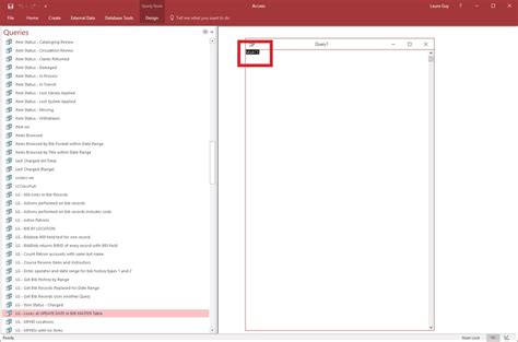 Import A Sql Query Into Voyager Prepackaged Access Reports Ex Libris