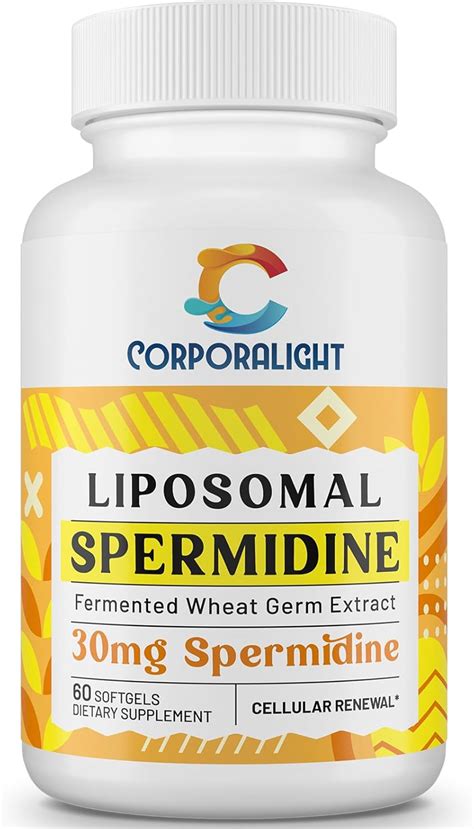 High Absorption Liposomal Spermidine Supplement For Cellular Renewal