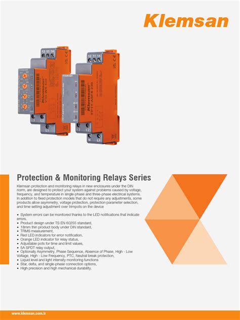 Monitoring Relays En Pdf Relay Alternating Current