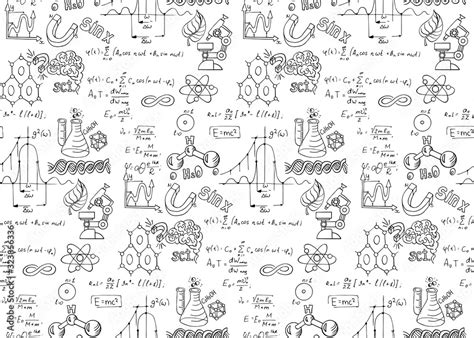 Science Theme Retro Education And Scientific Background Scientific