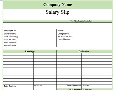 Salary Slip Format Projects Photos Videos Logos Illustrations And Branding Behance