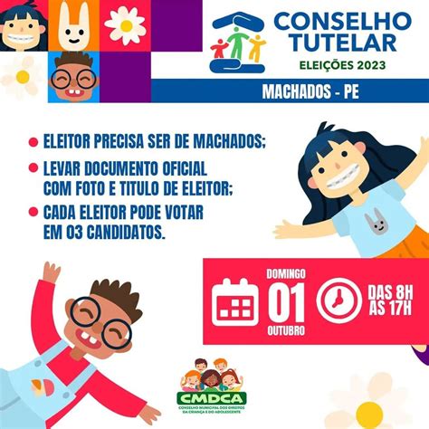 Candidatos Ao Conselho Tutelar Prefeitura De Machados Pe