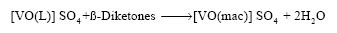 Synthesis And Characterization Of Oxovanadium IV Complexes With