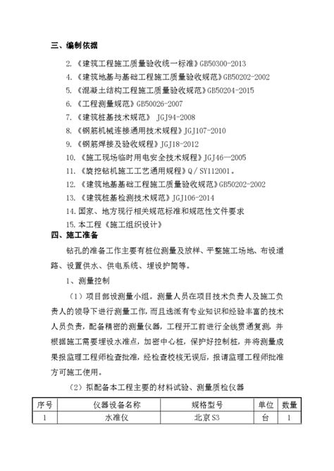 旋挖钻孔灌注桩专项施工方案土木在线