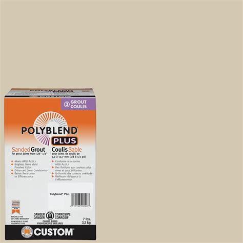 Custom Building Products Polyblend Plus 382 Bone 7 Lb Sanded Grout The Home Depot Canada