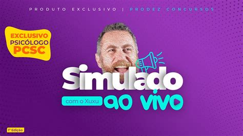 1° Simulado Ao Vivo Psicólogo Da Pcsc Youtube
