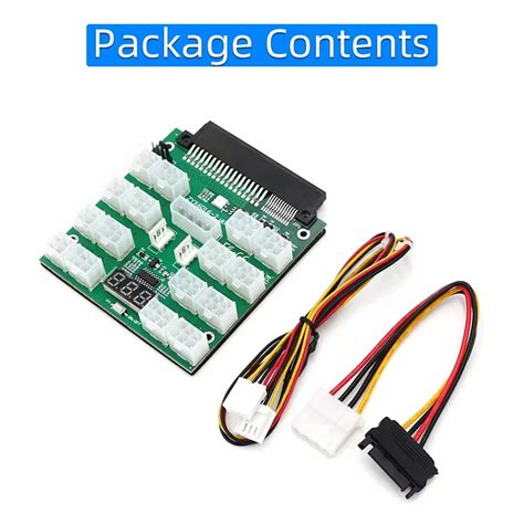 Upgrade Version 12v 6pin Gpu Mining Breakout Board For Dell 750w1100w