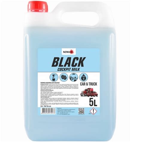 Полироль-молочко Nowax для пластика Black концентрат 5л (NX05125 ...