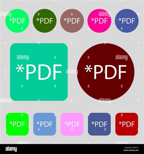 Pdf File Document Icon Download Pdf Button Pdf File Extension Symbol