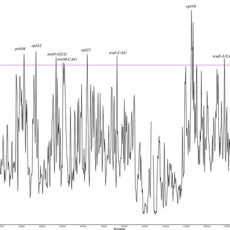 Comparative Analysis Of The Nucleotide Variability By Pi Values Within Download Scientific