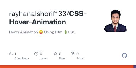 github rayhanalshorif133 css hover animation hover animation 😜 using