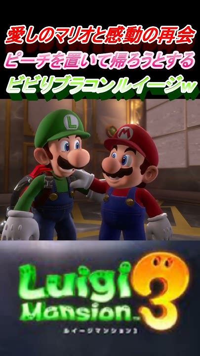 忙しい人のための【ルイージマンション3】愛しのマリオ救出！ピーチ置いて帰ろうとするビビり マリオ ルイージ オヤマー博士 Games