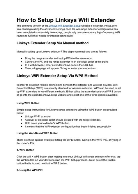 Ppt How To Setup Linksys Wifi Extender Powerpoint Presentation Free Ppt How To Setup Linksys Wifi Extender Powerpoint Presentation Free