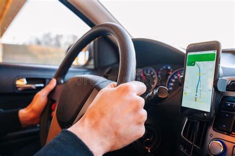 Gps Navigation Map System Global Positioning System On Smartphone