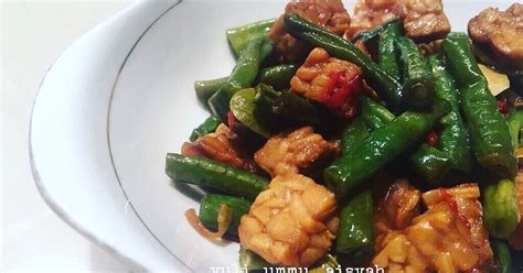 Resep Oseng Tempe Kacang Panjang Oleh Ummu Aisyah Cookpad