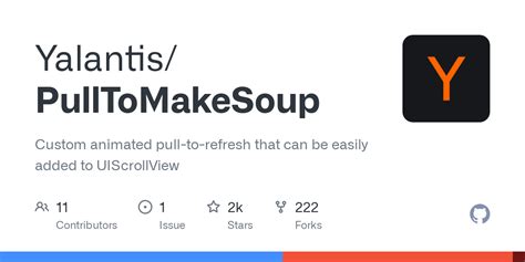 Github Yalantispulltomakesoup Custom Animated Pull To Refresh That Can Be Easily Added To