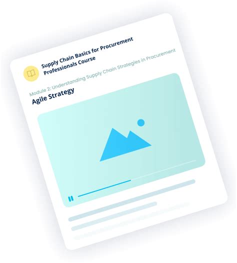 Supply Chain Basics For Procurement Professionals Course - Procurement Tactics