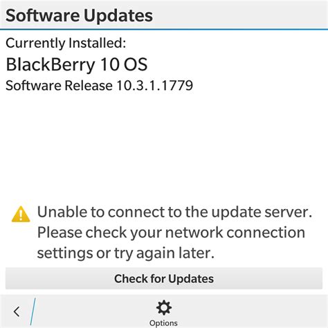 Unable To Connect To Update Server BlackBerry Forums At CrackBerry