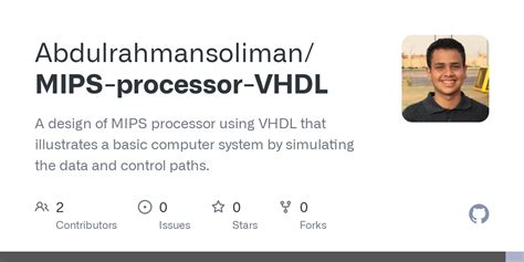 Github Abdulrahmansoliman Mips Processor Vhdl A Design Of Mips Processor Using Vhdl That