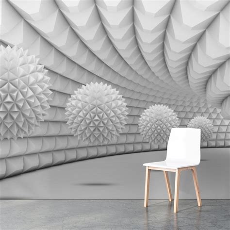 Fototapeta Szare Kule Tunel 3D TOPAGO Pl