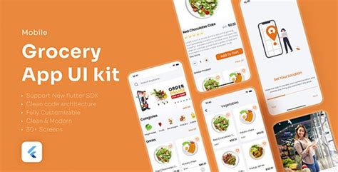 The Flutter Grocery App Grocery App Template Code Market