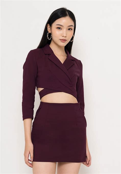 Felicity Set Burgundy Chocochips Chocochips Boutique Id