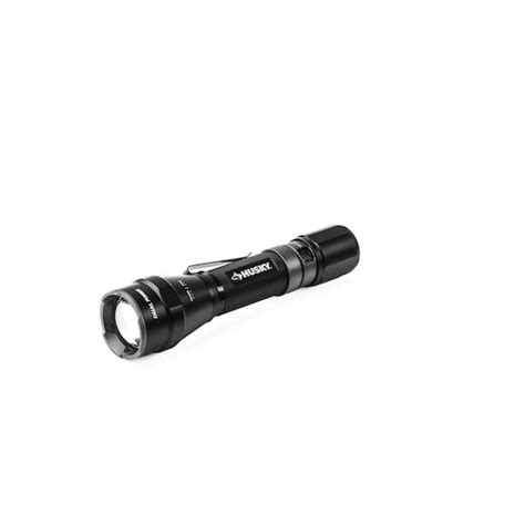 Husky Lumens Dual Power LED Rechargeable Tactical Focusing Flashlight PVL FLT The