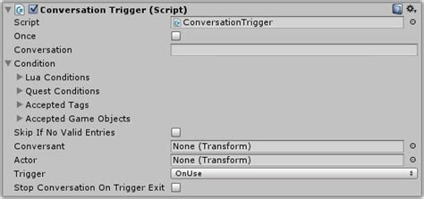 dialogue system for unity legacy version 1 x how to set up npcs