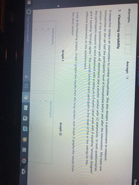 Solved Due Attempts Average I4 7 Visualizing Variability