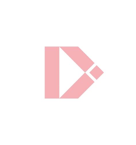 도형 D 로고 아이콘 일러스트 Ai 다운로드 로고요고