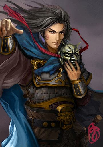 珊瑚虫 北宋狄青，北宋名将、枢密使，面有刺字，善骑射，人称 面涅将军”。