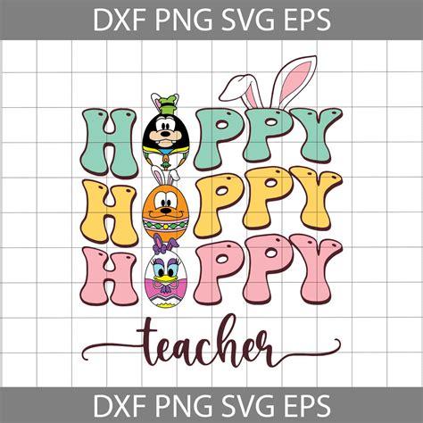 Mouse And Friends Easter Eggs Svg Easter Eggs Svg Bunny Svg Happy