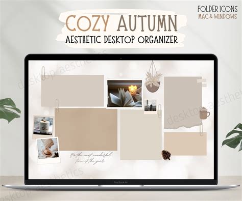Cozy Autumn Desktop Organizer Fall Aesthetic 38 Fall Folder Icons For Mac Windows Bonus
