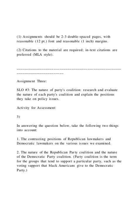 1 Assignments Should Be 2 3 Double Spaced Pages With Reason Pdf