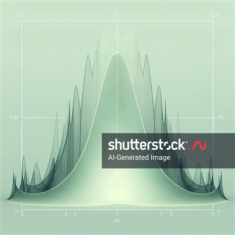 Gaussian Distribution Light Green Background Image Ai Generated Image