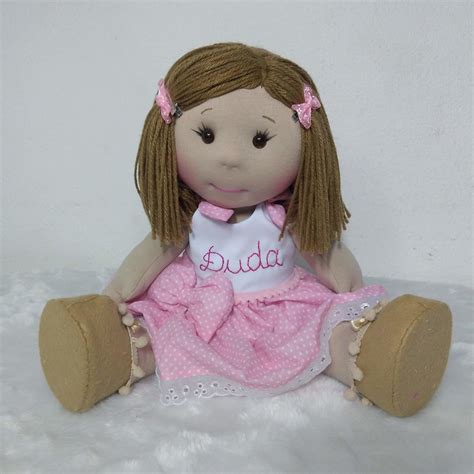 Boneca De Pano Cabelo De LÃ Elo7 Produtos Especiais