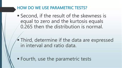 Parametric Statistics Pptx