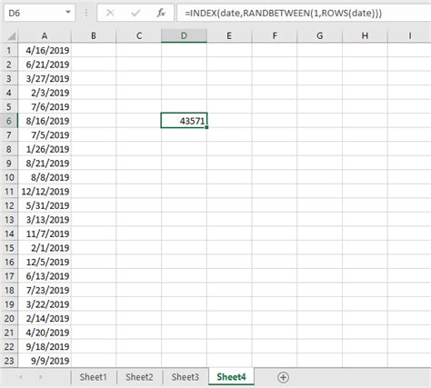 How To Generate Random Date Values In Excel