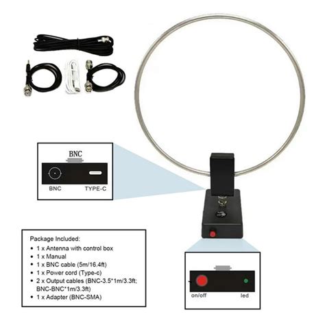Ga 800 Active Loop Antenna Shortwave Antenna 10khz 159mhz Hf Antenna