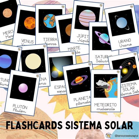 🃏🪐💫tarjetas De Vocabulario El Sistema Solar 🖥
