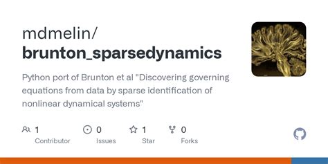 GitHub Mdmelin Brunton Sparsedynamics Python Port Of Brunton Et Al