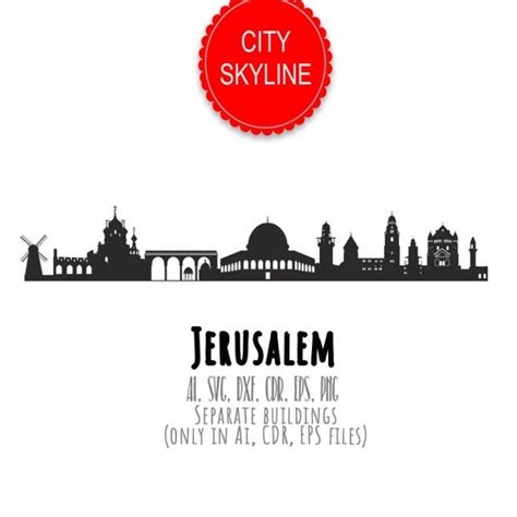 Jerusalem Skyline Vector At Collection Of Jerusalem