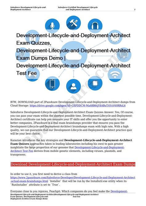 Ppt Development Lifecycle And Deployment Architect Exam Quizzes Development Lifecycle And