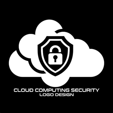 Premium Vector Cloud Computing Security Vector Logo Design